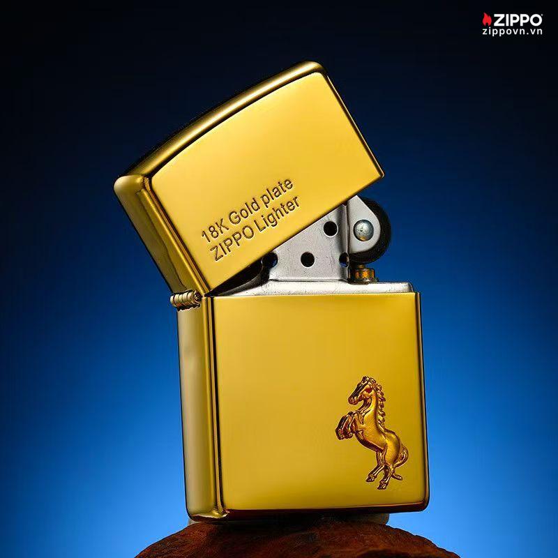 Zippo 18K Gold-plated Horse - 18KHorsE - Zippovn