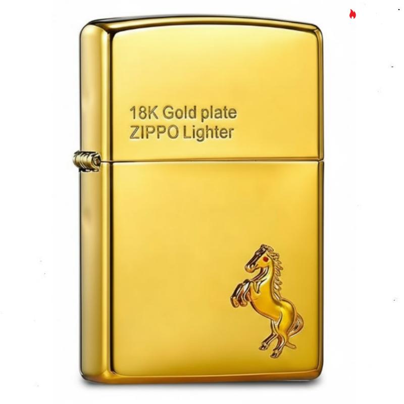 Zippo 18K Gold-plated Horse - 18KHorsE - Zippovn