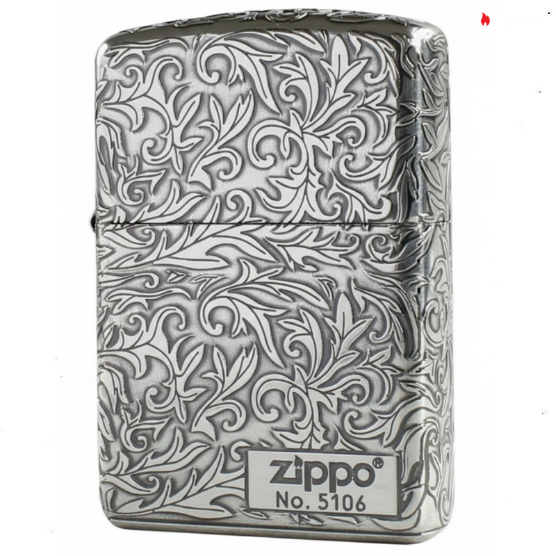 Zippo Armor Sterling Silver Arabesque Patterns - STCR16 - Zippovn